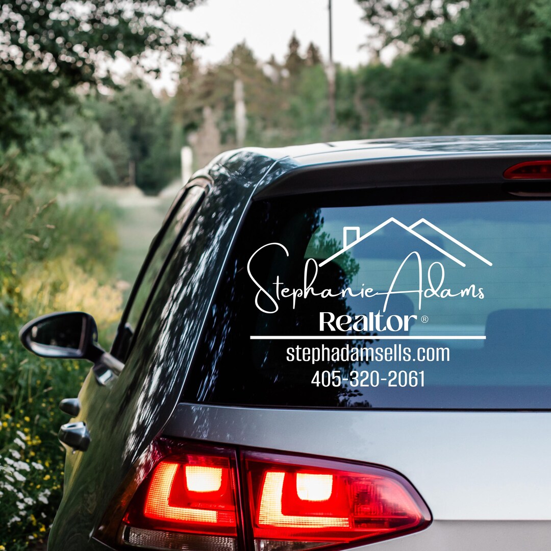 Custom Realtor Decal| REALTOR Decal | Real Estate Agent Decal | Real ...