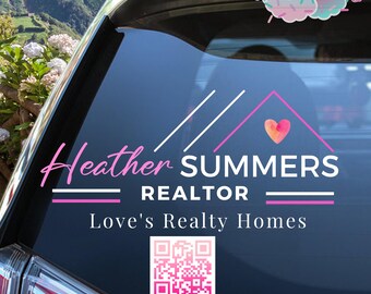 Real Estate Marketing Decal, Custom Realtor Decal, Vinyl Decal for Real ...