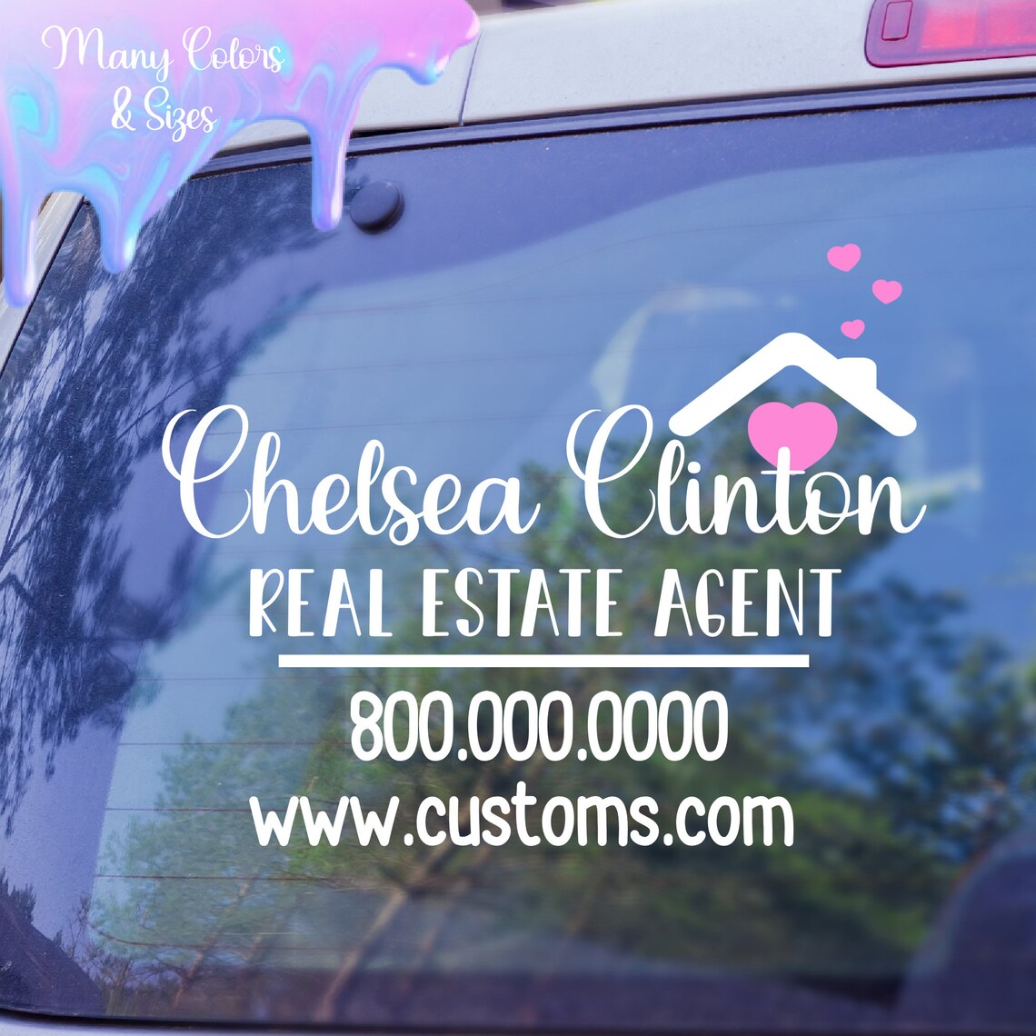 Custom Real Estate Decal REALTOR Decal Real Estate Agent - Etsy