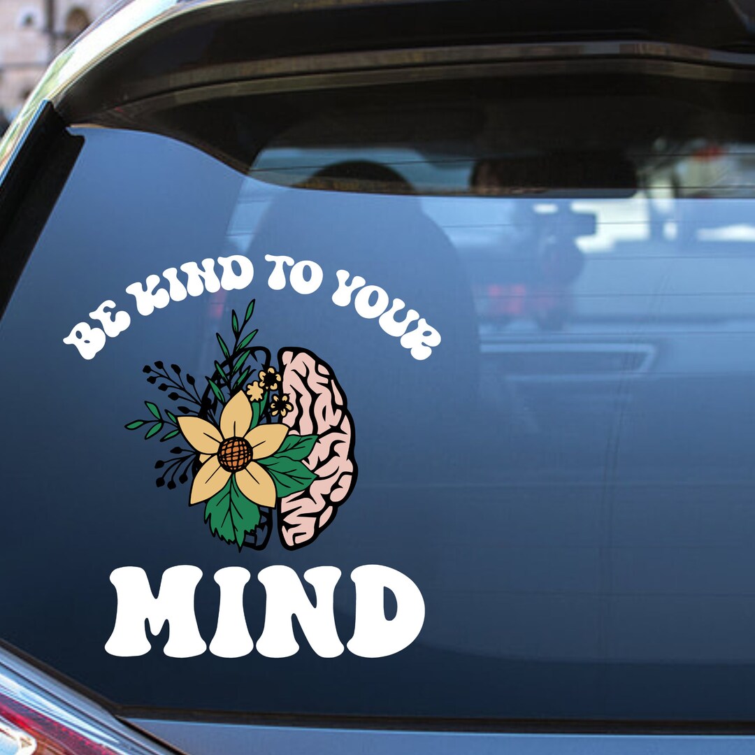 NEW Be Kind to Your Mind Retro Aesthetic Sticker Mental Health, Self ...
