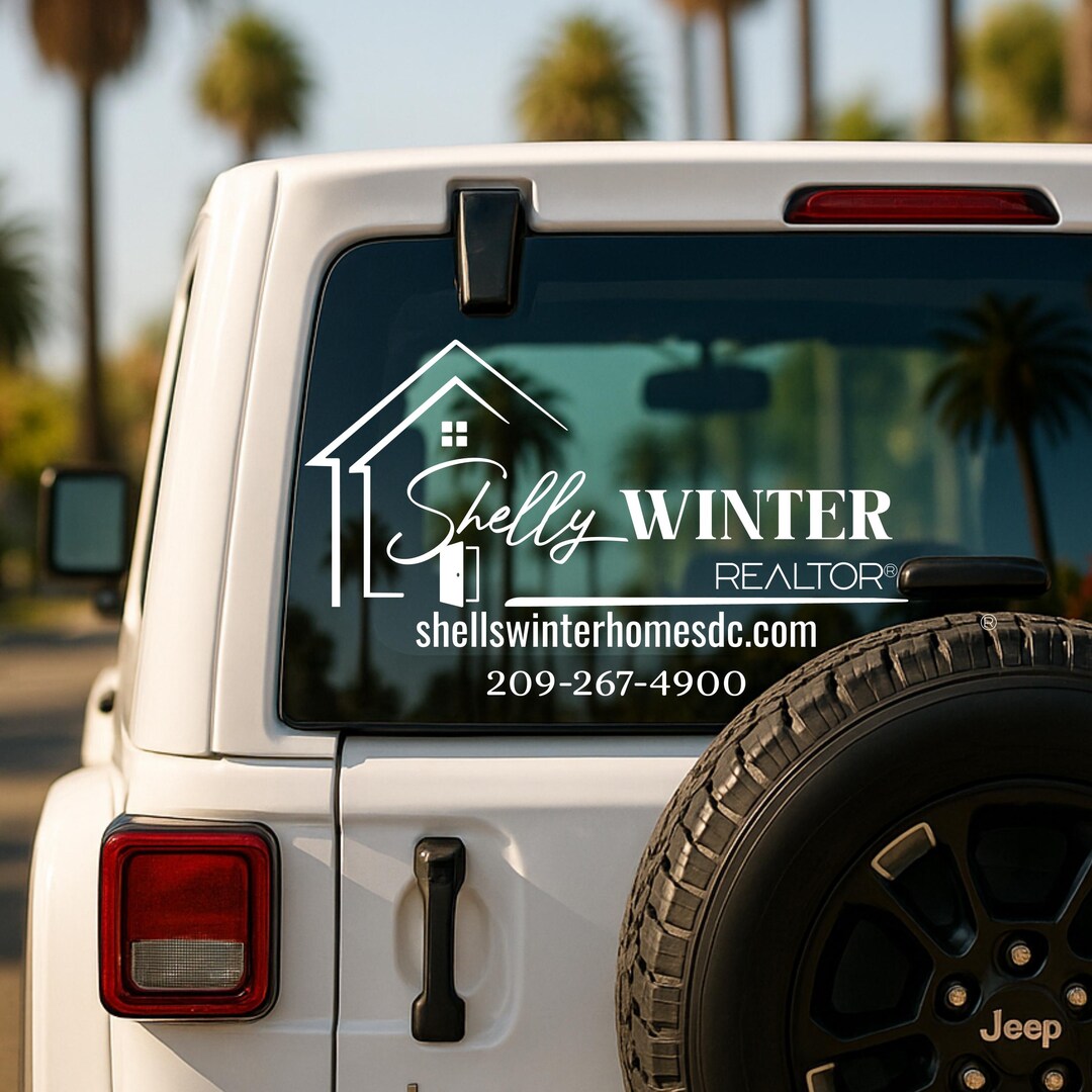 Custom Realtor Car Decal | Real Estate Agent Sticker | REALTOR ...