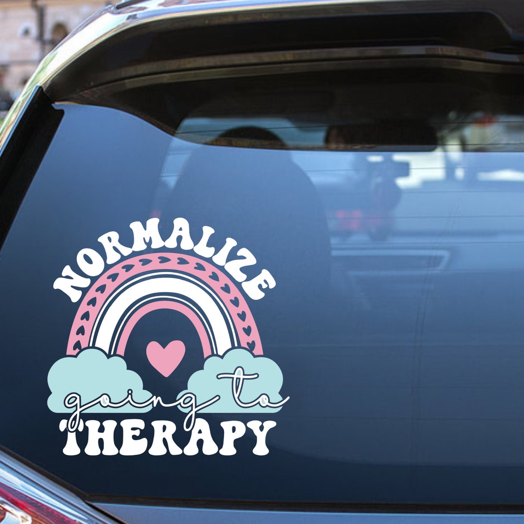 Therapy Decal, Car Decal, Laptop Sticker, Mental Health Decal ...