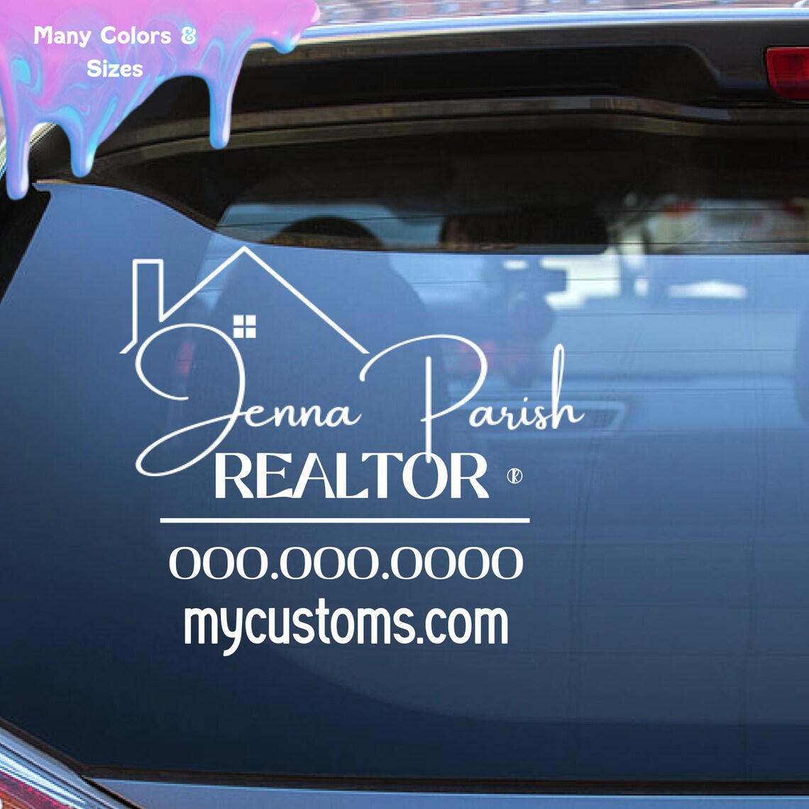 Custom Realtor Decal REALTOR Decal Real Estate Agent Decal - Etsy
