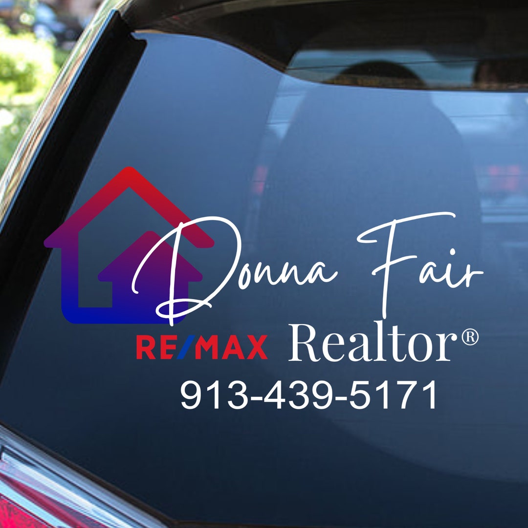 Custom Decal | REALTOR Decal | REMAX Decal | Real Estate Sticker ...