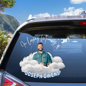 In Loving Memory Personalized Decal Loss of Loved One Car Sticker ...