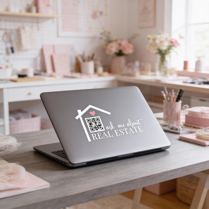 Ask Me About Real Estate QR Code Decal for Car - Realtor Vinyl Sticker ...