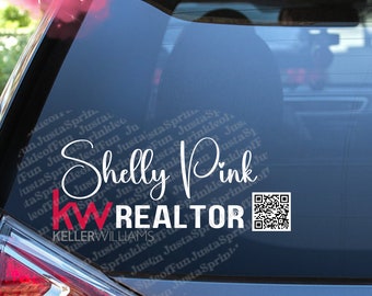 Real Estate Agent Decal Personalized Window Decal - Etsy