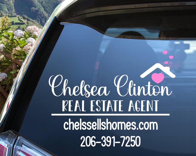 Custom Real Estate Decal| REALTOR Decal | Real Estate Agent Decal ...