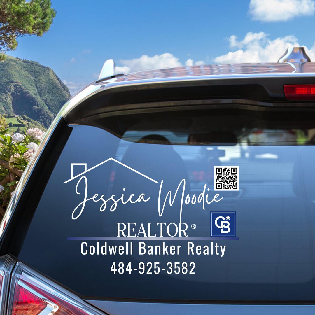 Coldwell Banker, Custom Realtor Sticker, QR Code, Real Estate Marketing ...