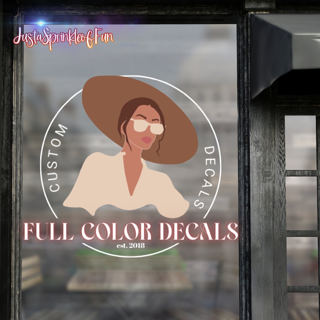 Full Color Custom Printed Logo Decal- Logo Decal for Business- Custom ...