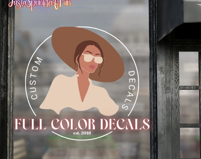 Full Color Custom Printed Logo Decal- Logo Decal for Business- Custom ...