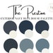 The Preston Navy Blue Exterior House Paint Palette Benjamin Moore ...