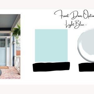 The Preston Navy Blue Exterior House Paint Palette Benjamin Moore ...