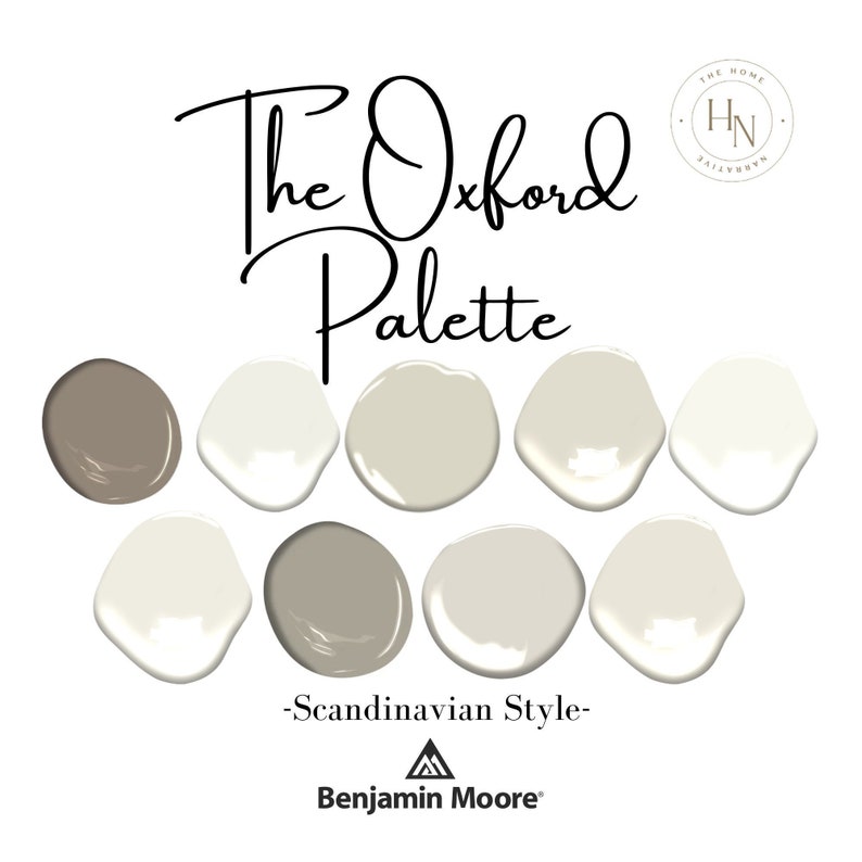 Benjamin Moore- the Oxford- Modern Scandinavian Home Paint Palette ...