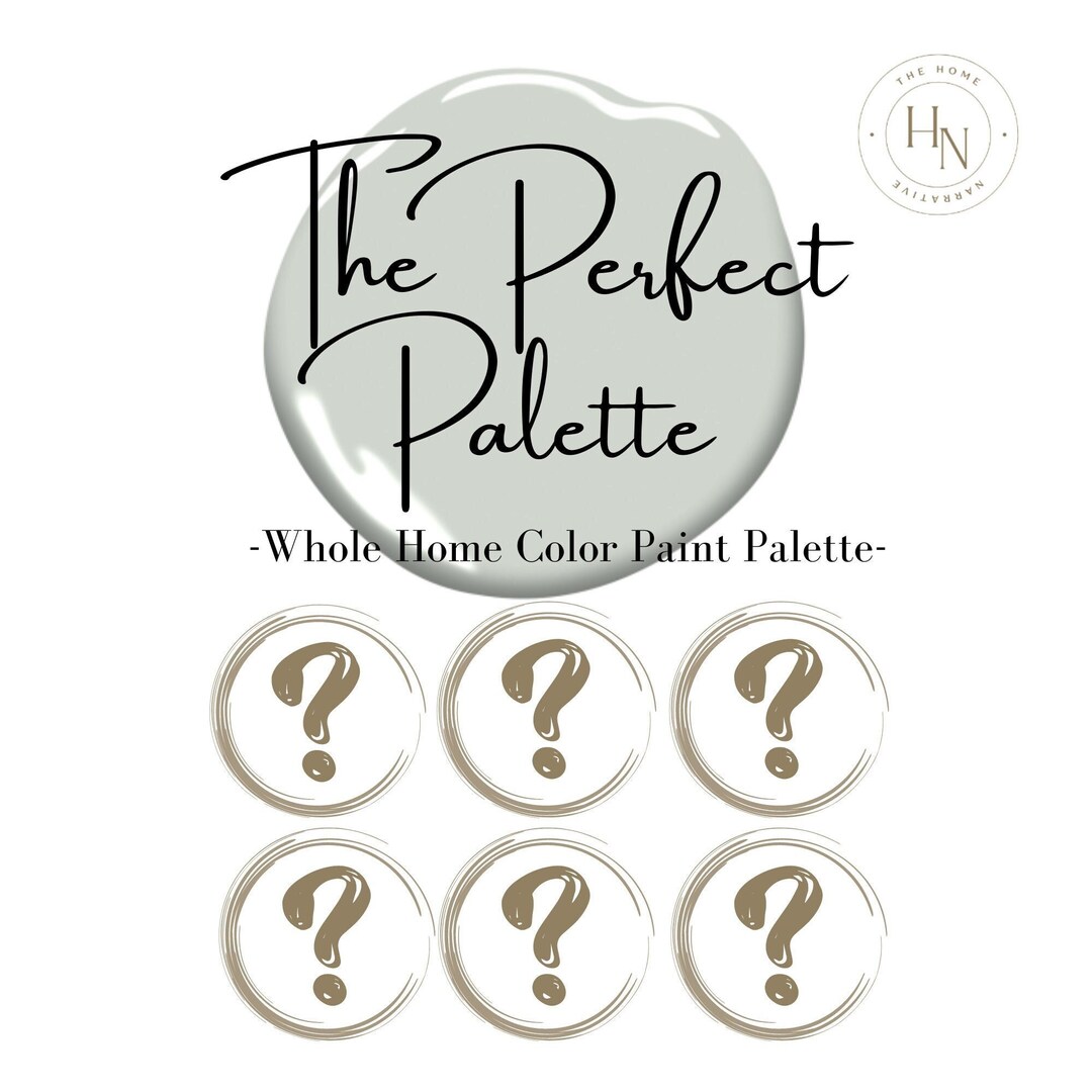 INTERIOR Whole Home Custom Paint Palette- Personalized Paint Colours ...