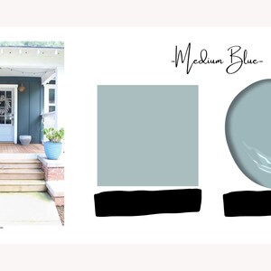 The Preston Navy Blue Exterior House Paint Palette Benjamin Moore ...