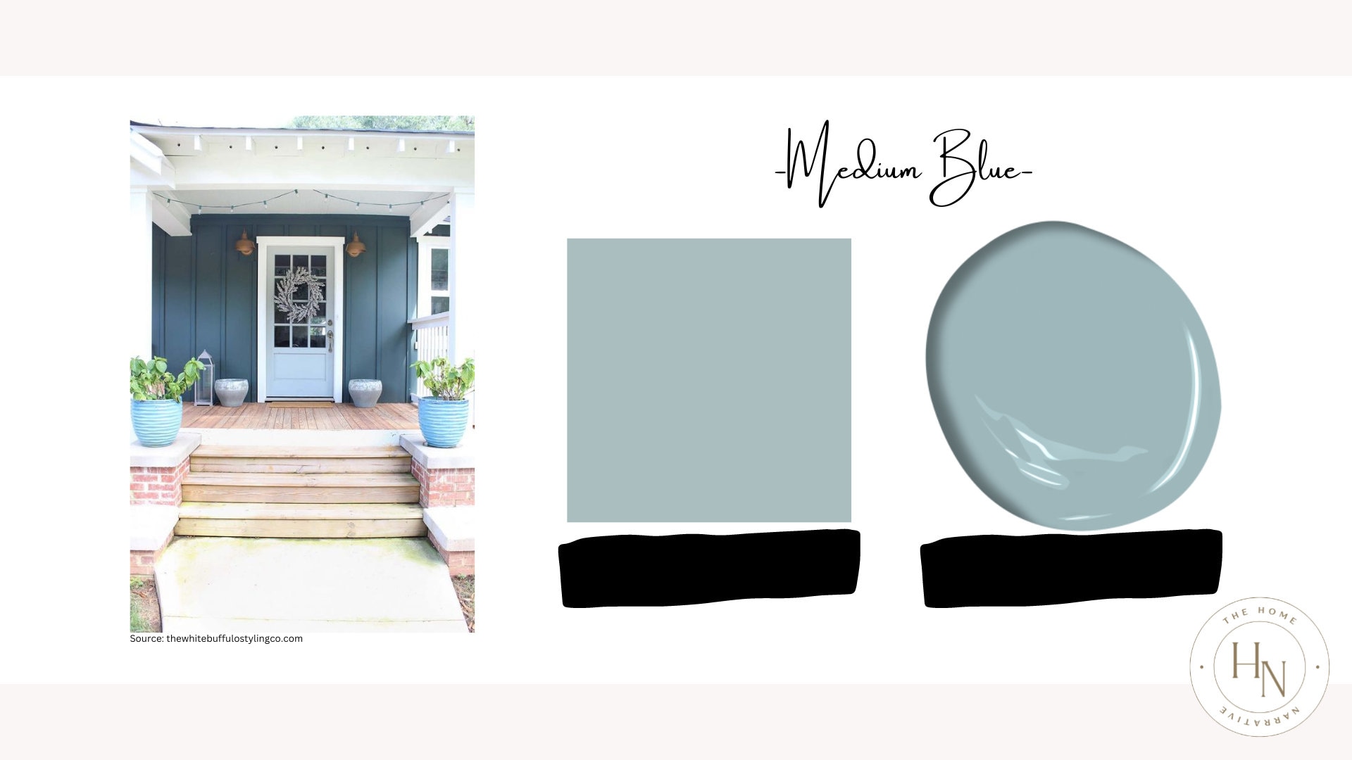 The Preston Navy Blue Exterior House Paint Palette Benjamin Moore ...