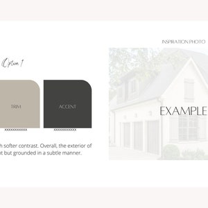 EXTERIOR Custom Paint Palette- the Perfect Color Scheme for the OUTSIDE ...
