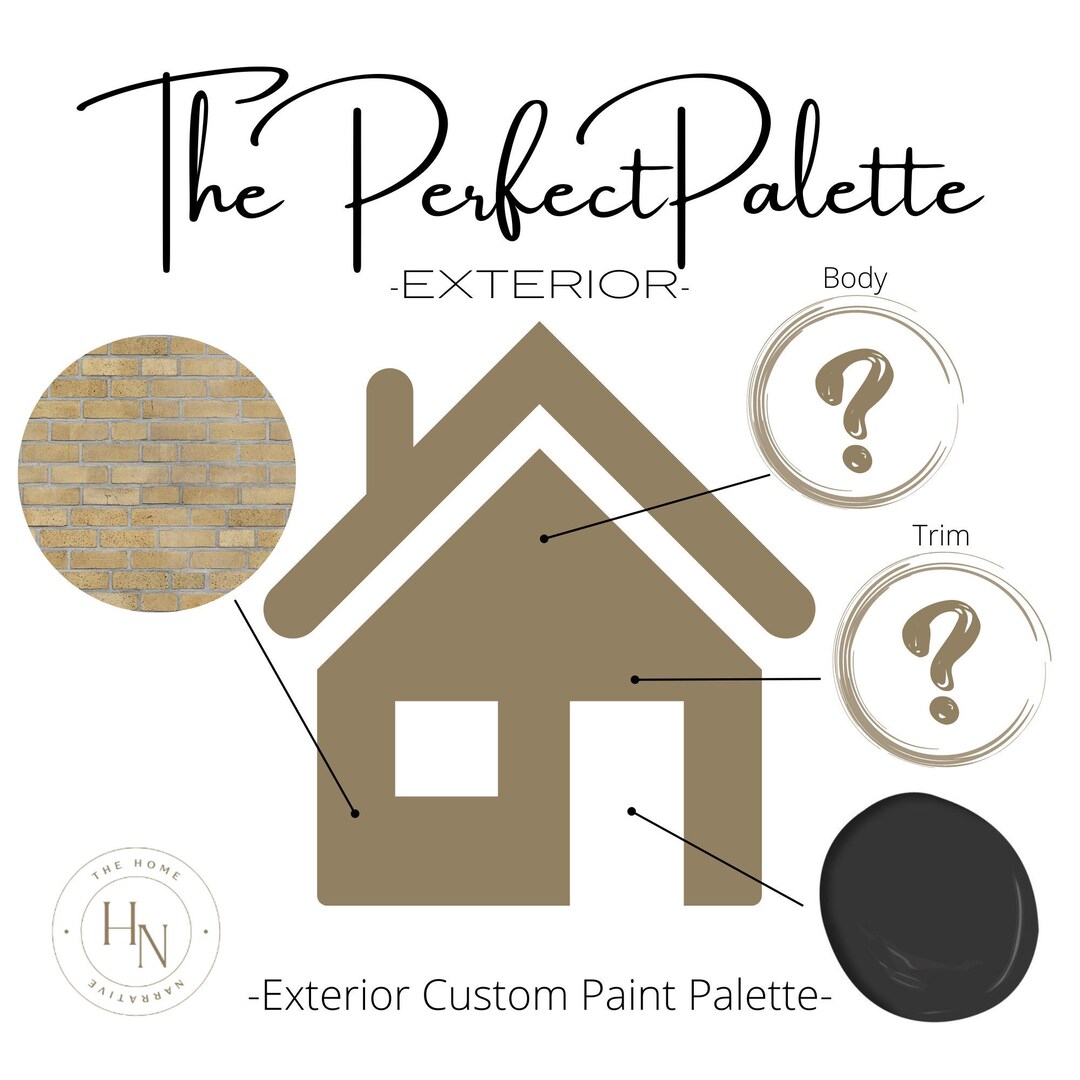 EXTERIOR Custom Paint Palette- the Perfect Color Scheme for the OUTSIDE ...