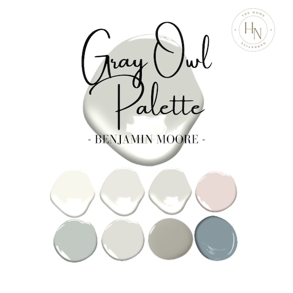 Gray Owl Paint Palette Benjamin Moore - Etsy