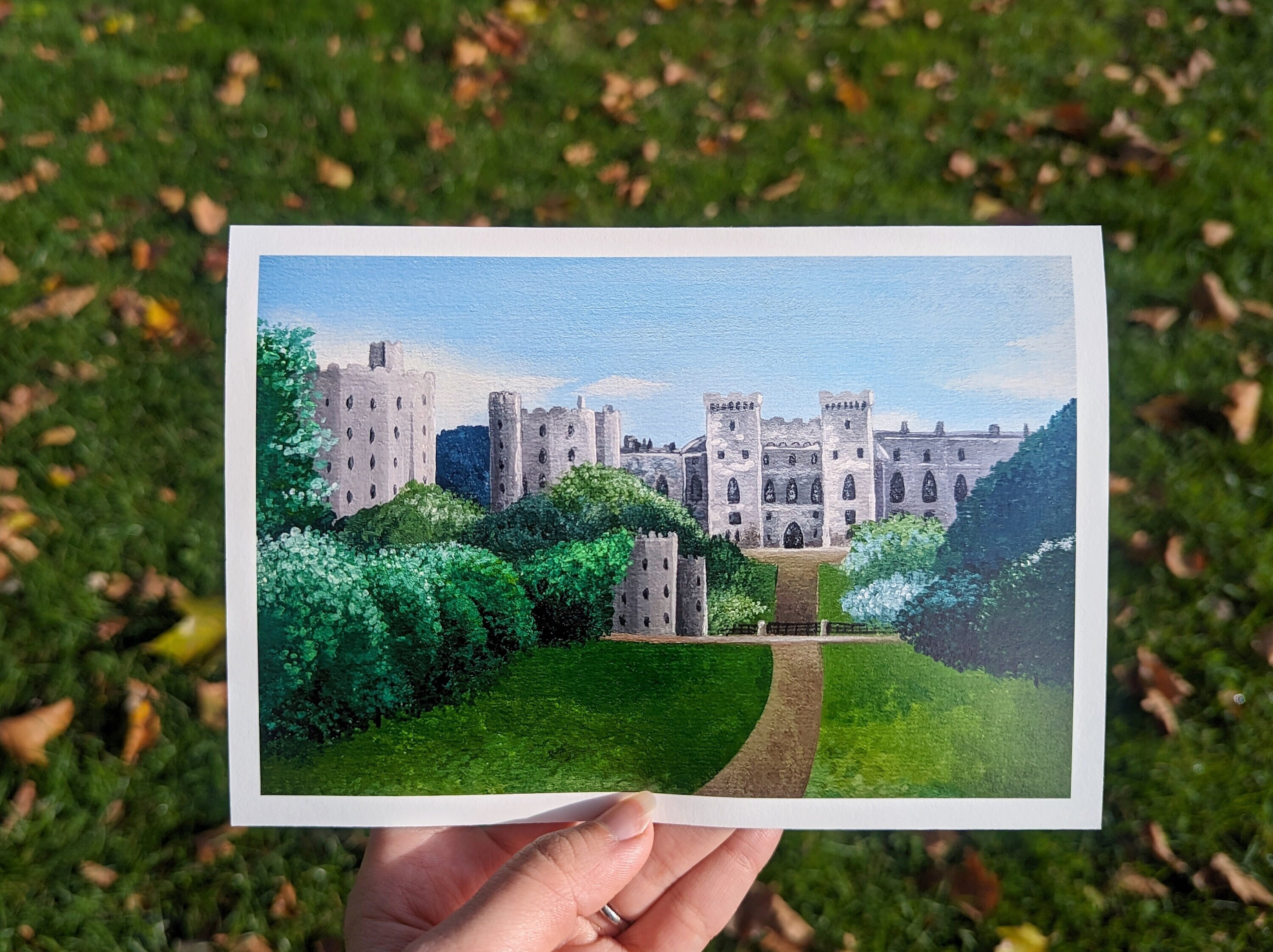 Windsor Castle Art Print, England, Acrylics, Painting, Home Décor ...