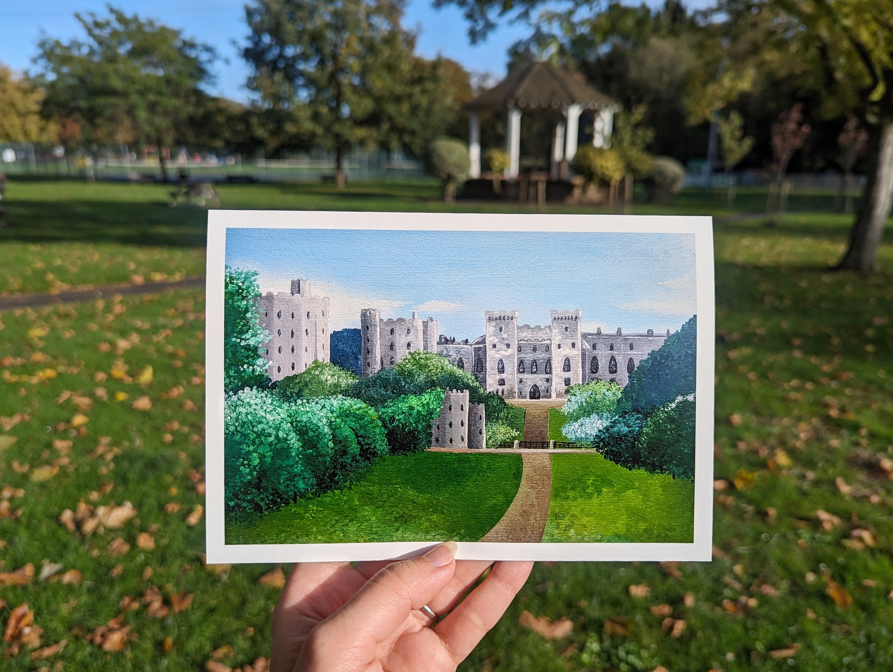 Windsor Castle Art Print, England, Acrylics, Painting, Home Décor ...