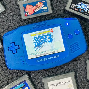 TOTAL BLUE Modded Gameboy Advance Console W/ Backlit Screen - Etsy