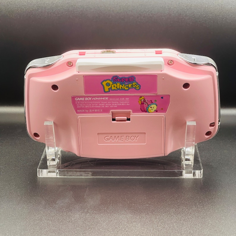 PRINCESS PEACH Pink Custom Gameboy Advance W/ Backlit IPS Screen ...