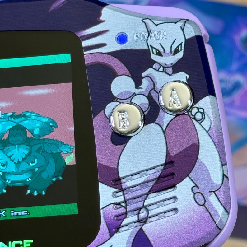 Ships Tomorrow! Mewtwo Gameboy Advance - Backlit IPS Screen + Enhanced ...