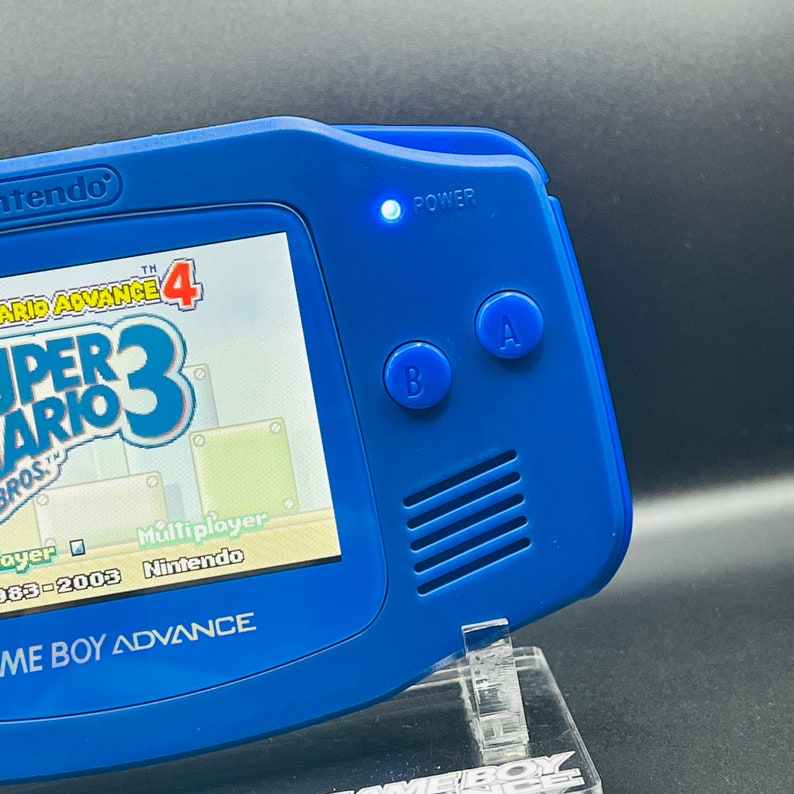 TOTAL BLUE Modded Gameboy Advance Console W/ Backlit Screen - Etsy
