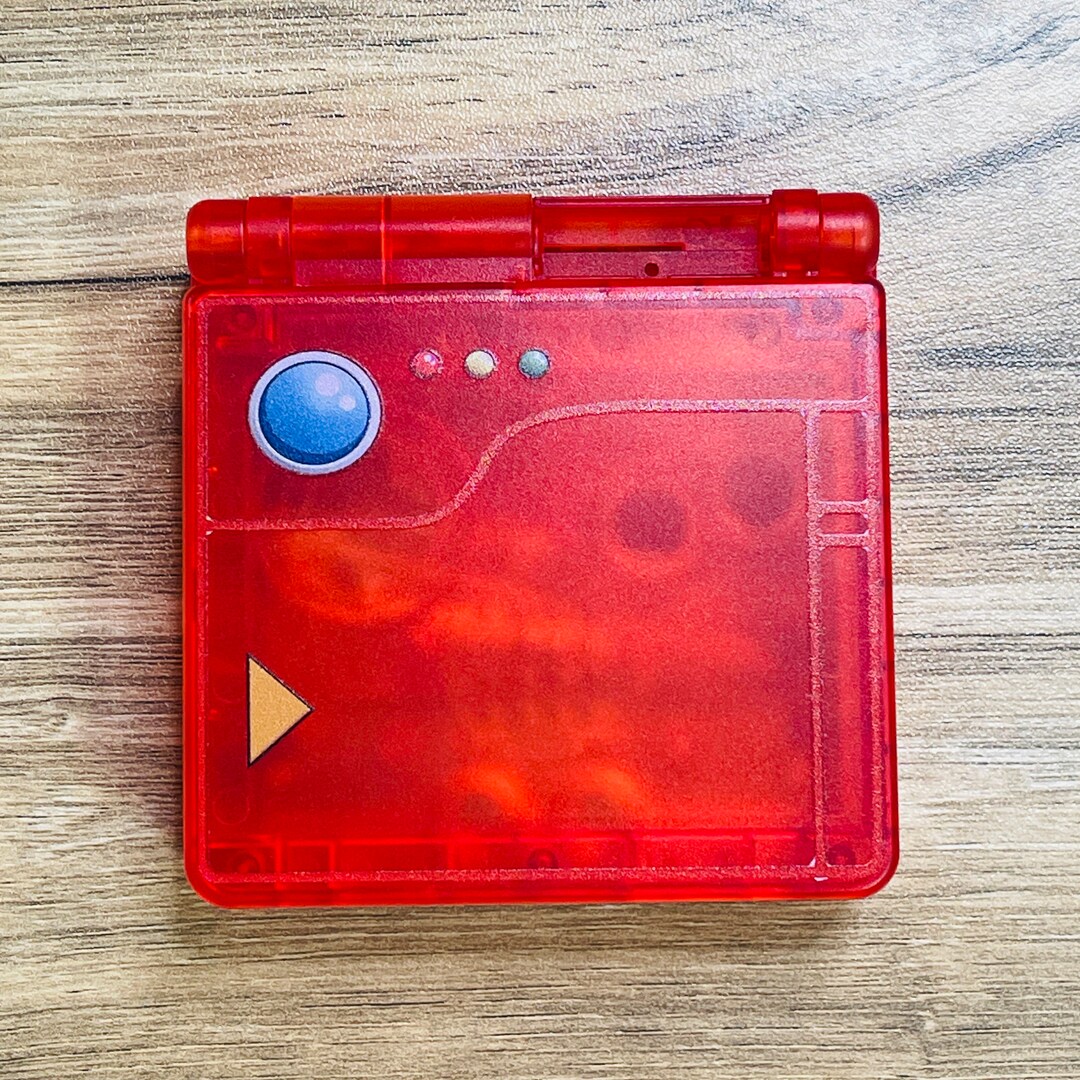 Pokedex Red Custom UV Printed Gameboy Advance SP IPS Ready - Etsy