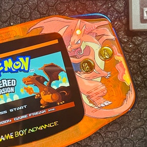 CHARIZARD Custom Gameboy Advance Mod W/ Backlit GBA Mod, Enhanced Audio ...