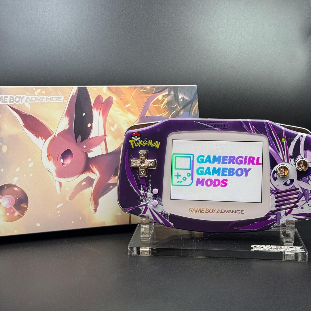 ESPEON Custom Gameboy Advance: Backlit IPS Screen, Enhanced Audio - Etsy