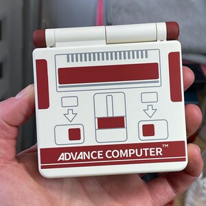 FAMICOM Themed Gameboy Advance SP, Ips Backlit Screen, USB-C - Etsy
