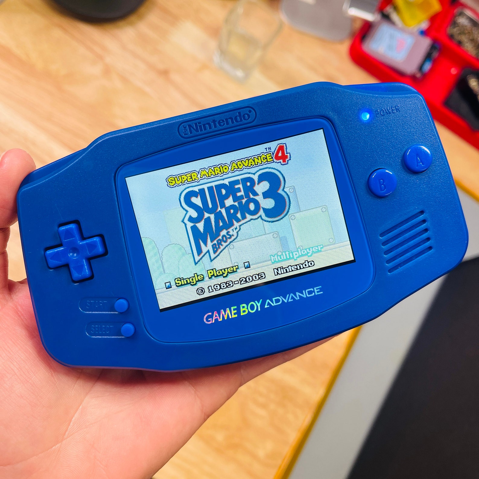 TOTAL BLUE Modded Gameboy Advance Console W/ Backlit Screen - Etsy