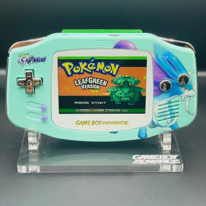 CRYSTAL SUICUNE Custom Gameboy Advance Mod W/ Backlit GBA Mod, Enhanced ...