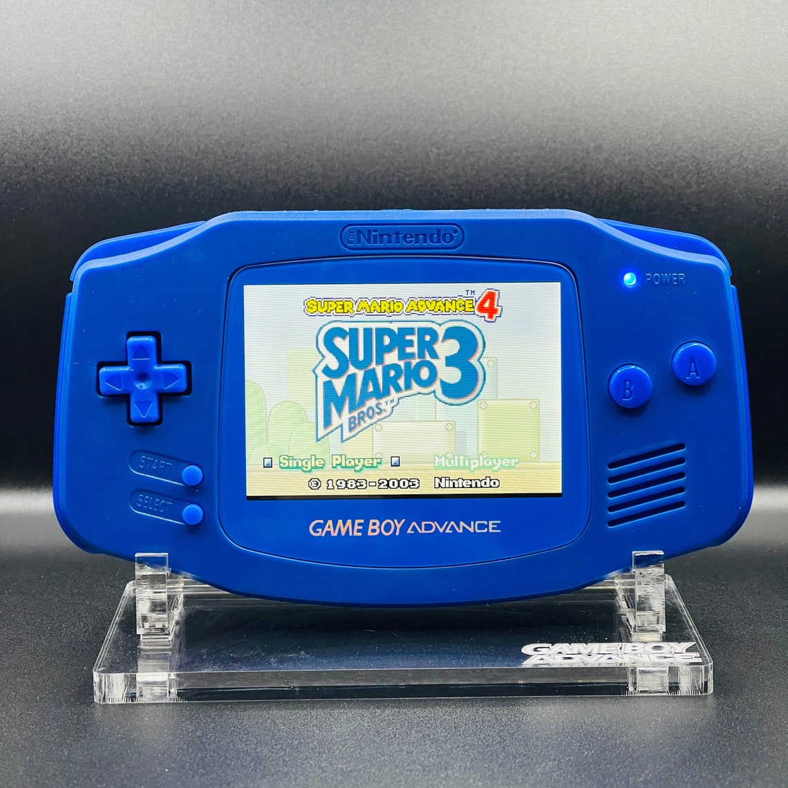 TOTAL BLUE Modded Gameboy Advance Console W/ Backlit Screen - Etsy