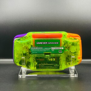 GREEN TURTLES Gameboy Advance Mod W/ Backlit GBA Mod, Enhanced Audio ...