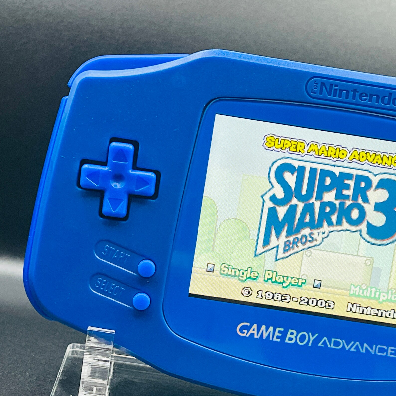 TOTAL BLUE Modded Gameboy Advance Console W/ Backlit Screen - Etsy