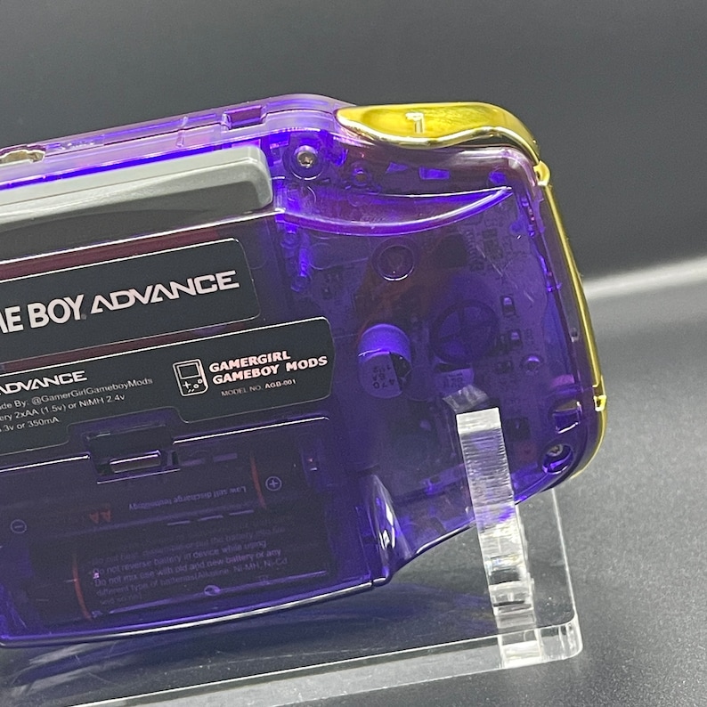 ZELDA PURPLE Custom Gameboy Advance W/ Backlit IPS Screen, Enhanced ...