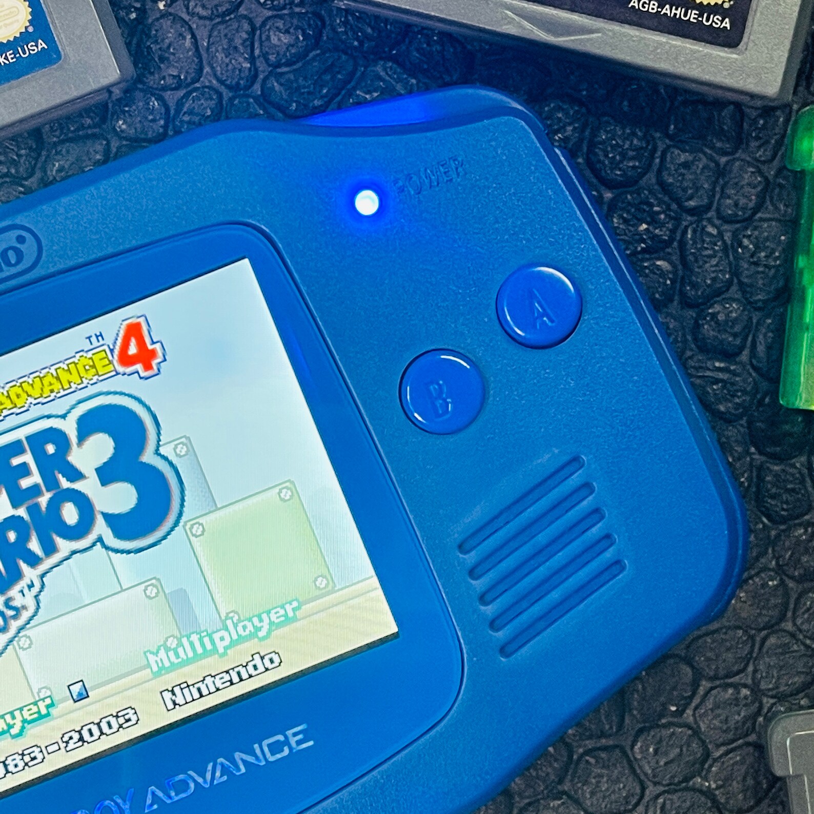 TOTAL BLUE Modded Gameboy Advance Console W/ Backlit Screen - Etsy