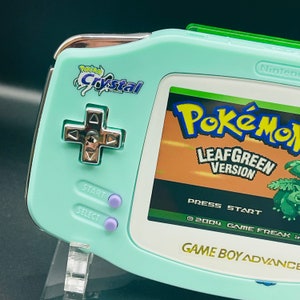 CRYSTAL SUICUNE Custom Gameboy Advance Mod W/ Backlit GBA Mod, Enhanced ...