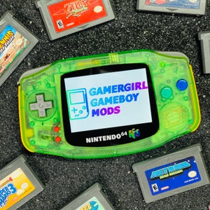 Jungle Green N64-themed Gameboy Advance W/ Backlit Screen - Etsy