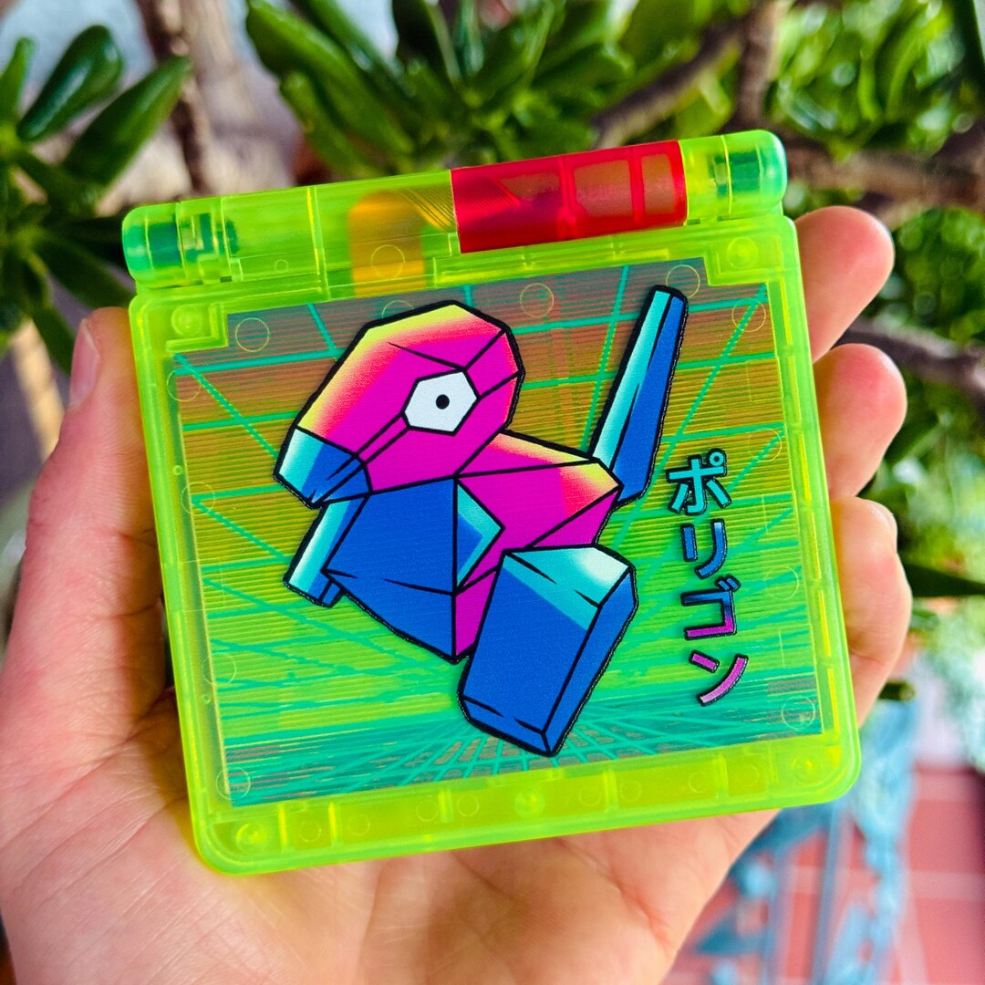 PORYGON Vaporwave Limited Edition Custom Gameboy Advance SP W/ Backlit ...