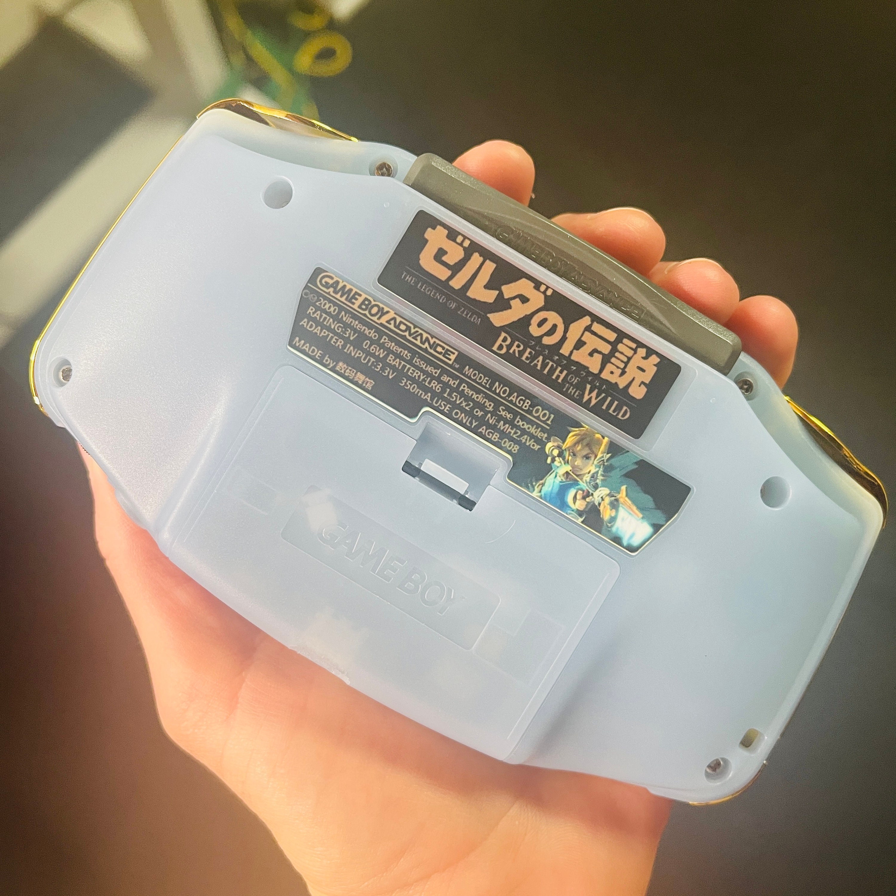 ZELDA Custom Gameboy Advance W/ IPS Backlit GBA Screen, Enhanced Audio ...