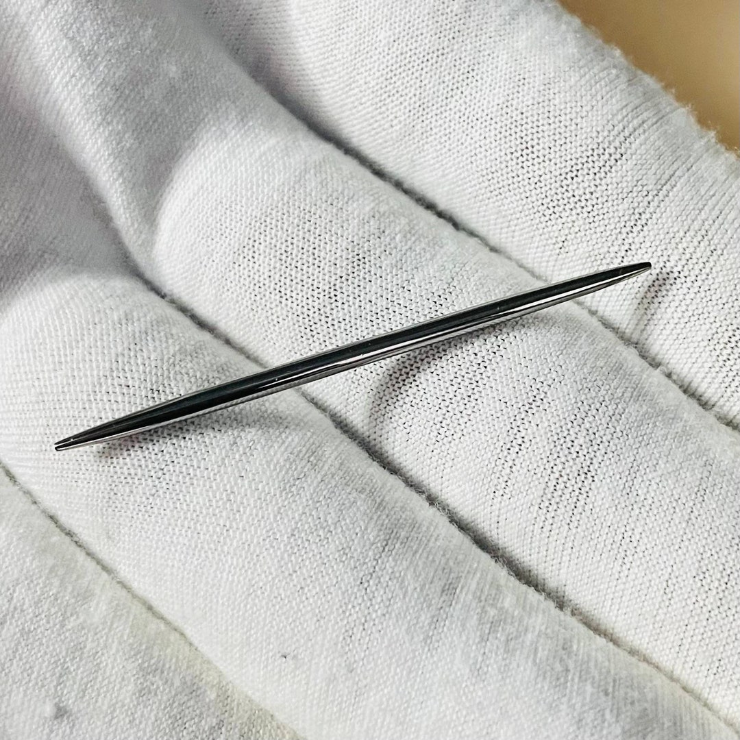 925 Sterling Silver Tusk Black Rhodium Plated Spike Tusk (septum,belly ...