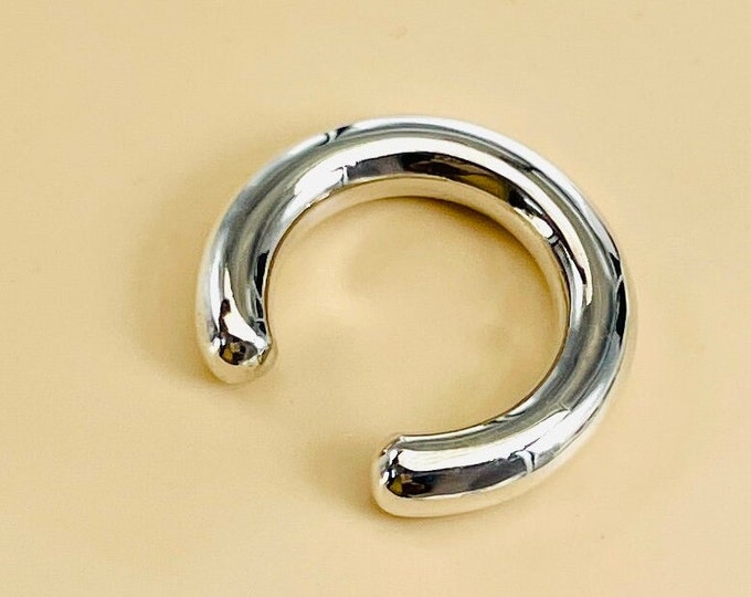 Septum Ring 925 Sterling Silver Tribal Septum Ring, Tusk Nose Septum ...