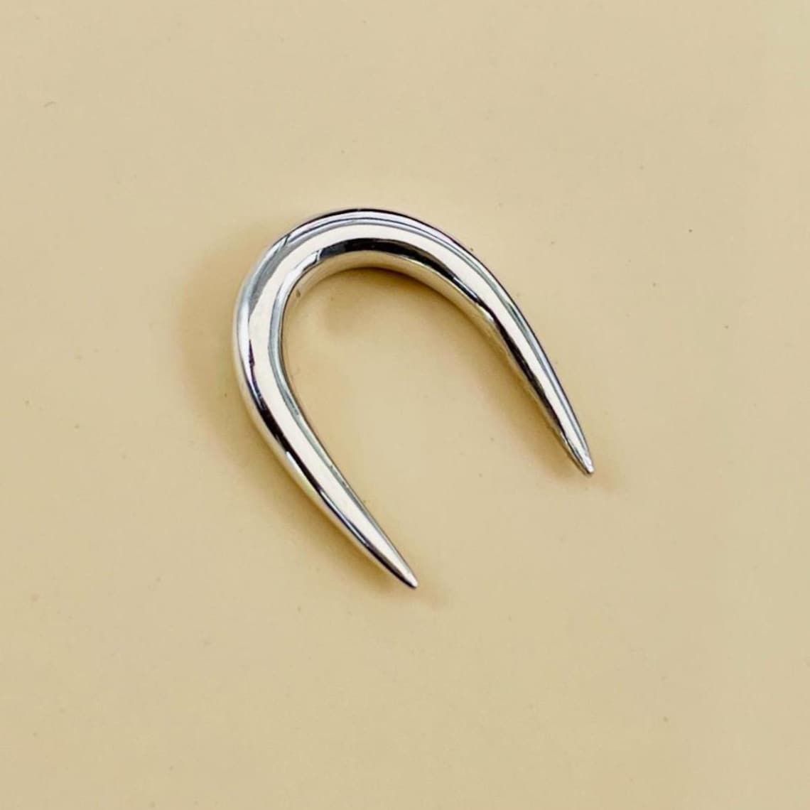 Horseshoe Septum Ring Solid 925 Sterling Silver Tribal Septum Ring ...