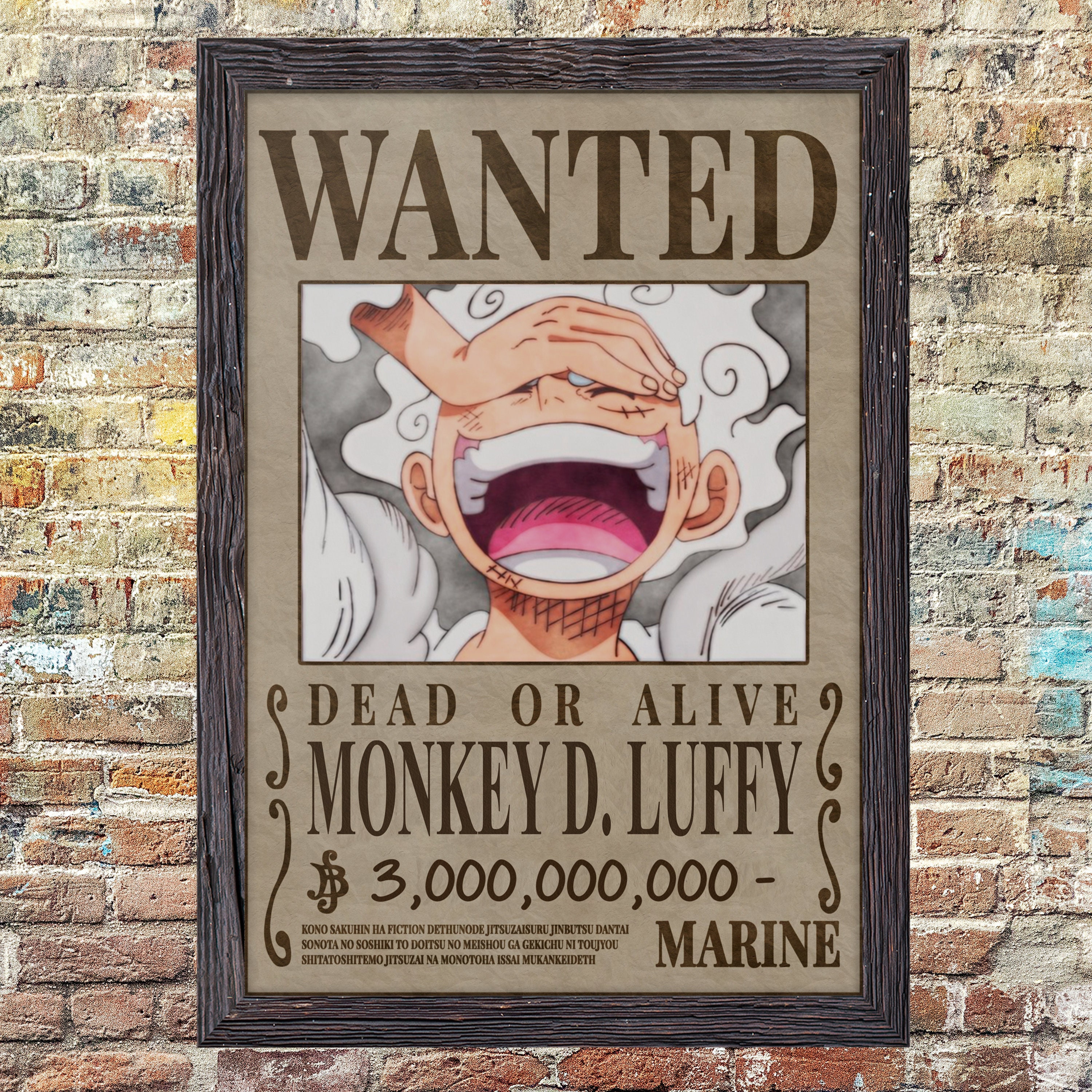 Luffy Wanted Poster Drawing