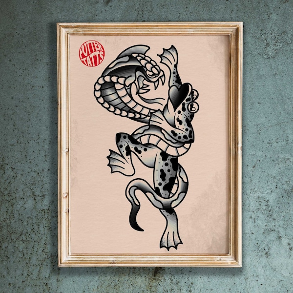 Traditional Frog Flash - Etsy